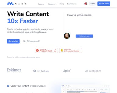 Mark | Write Content 10x Faster | Welcome AI