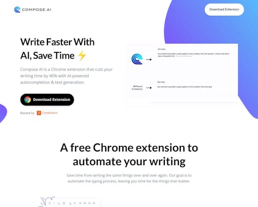 Compose AI | Write Faster With AI, Save Time | Welcome AI