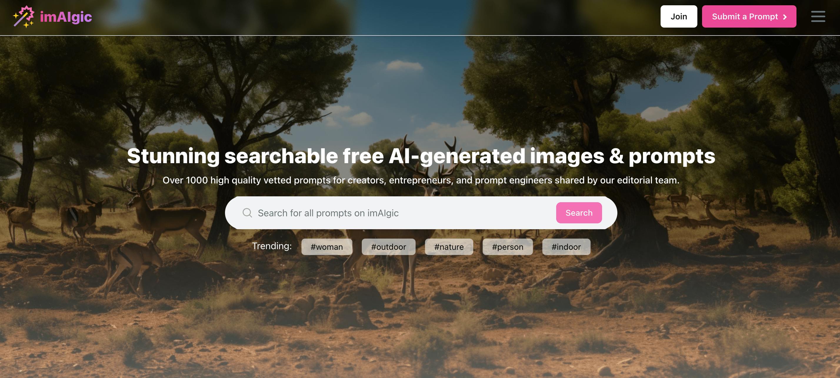 imAIgic | Free searchable database of outstanding | Welcome AI
