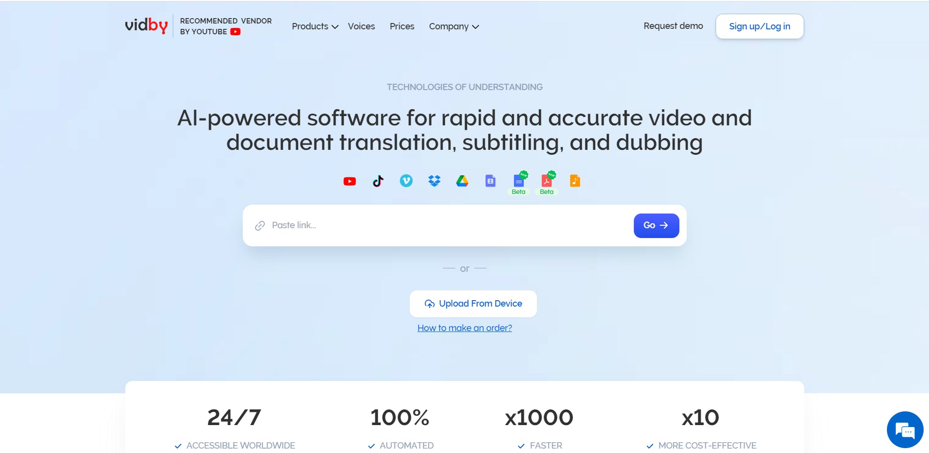 vidby | AI video translation and dubbing | Welcome AI