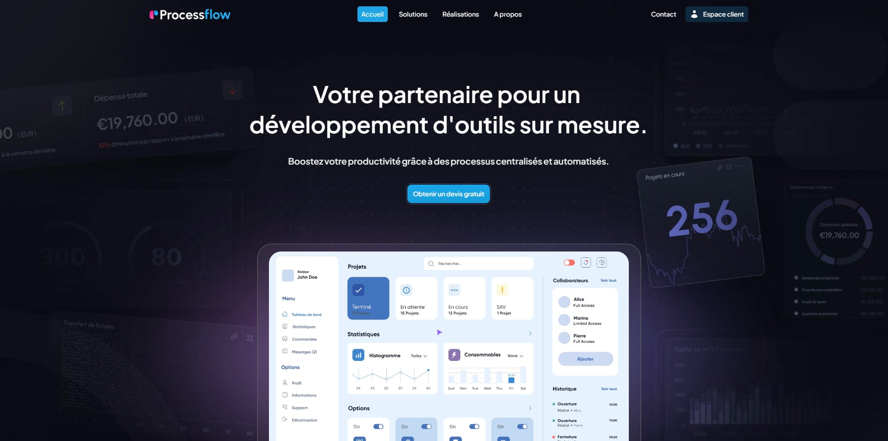 Solutions Digitales sur Mesure | Processflow