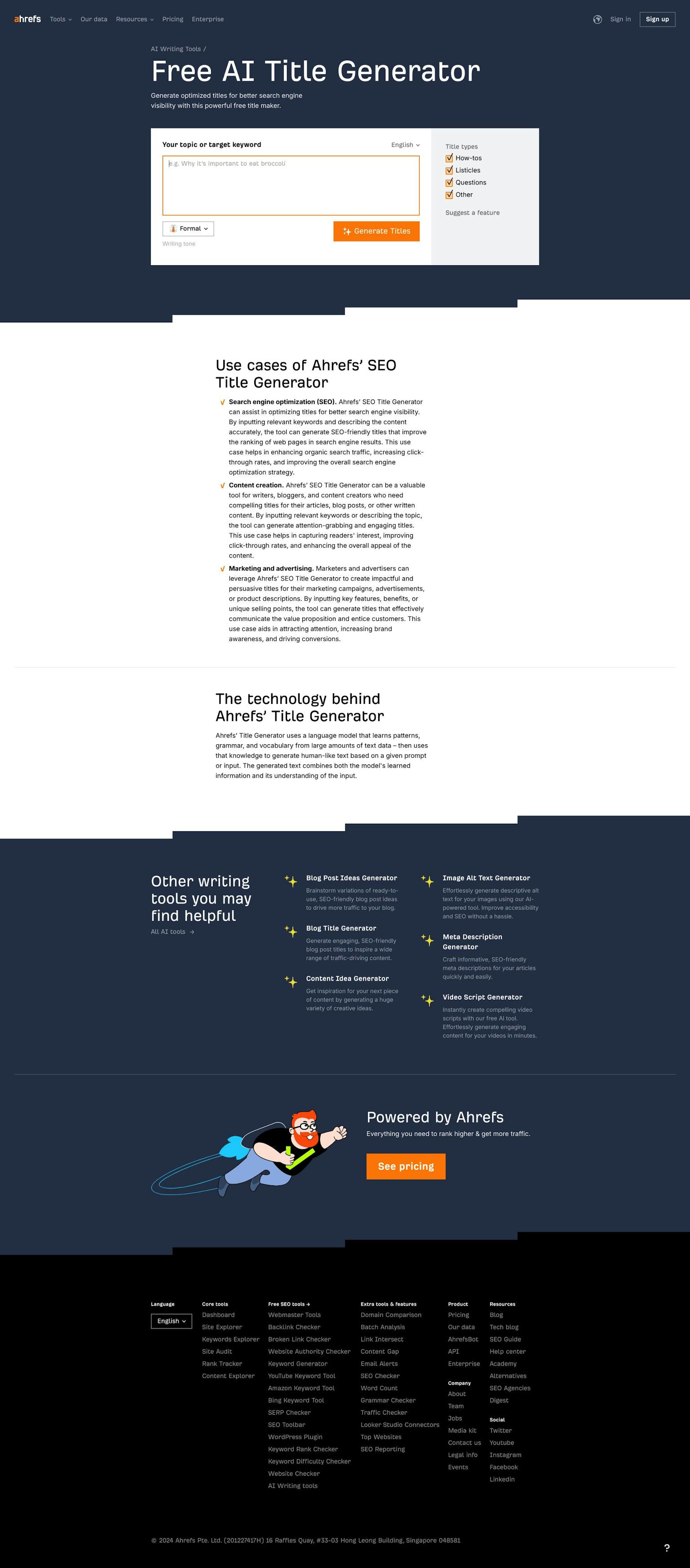 Free Title Generator B2B tool driving 19,000 monthly visits