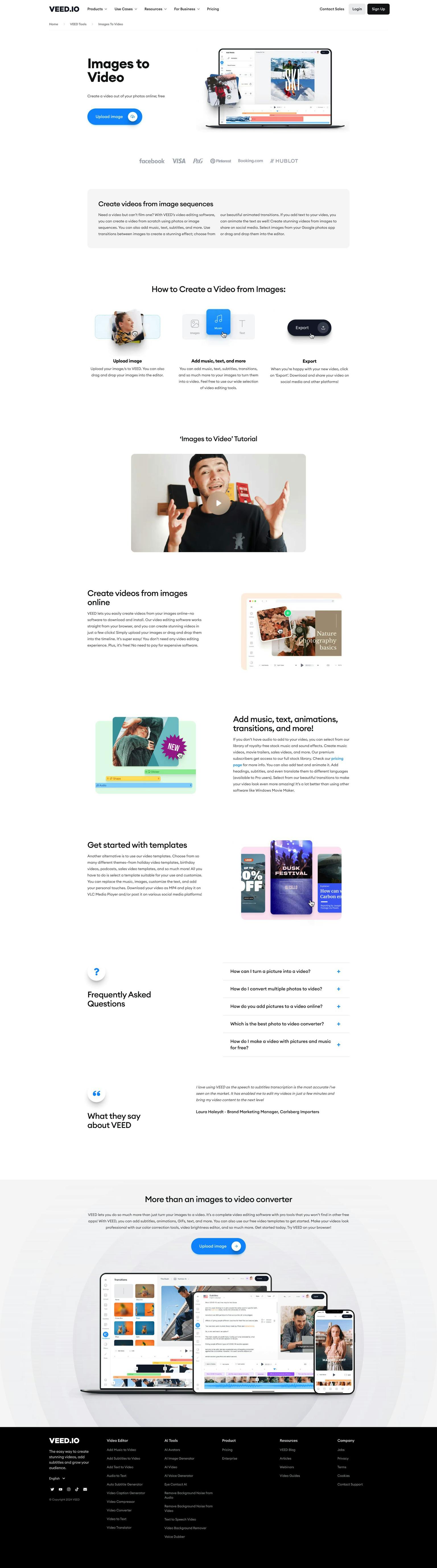 Free Images to Video B2B tool driving 6,100 monthly visits
