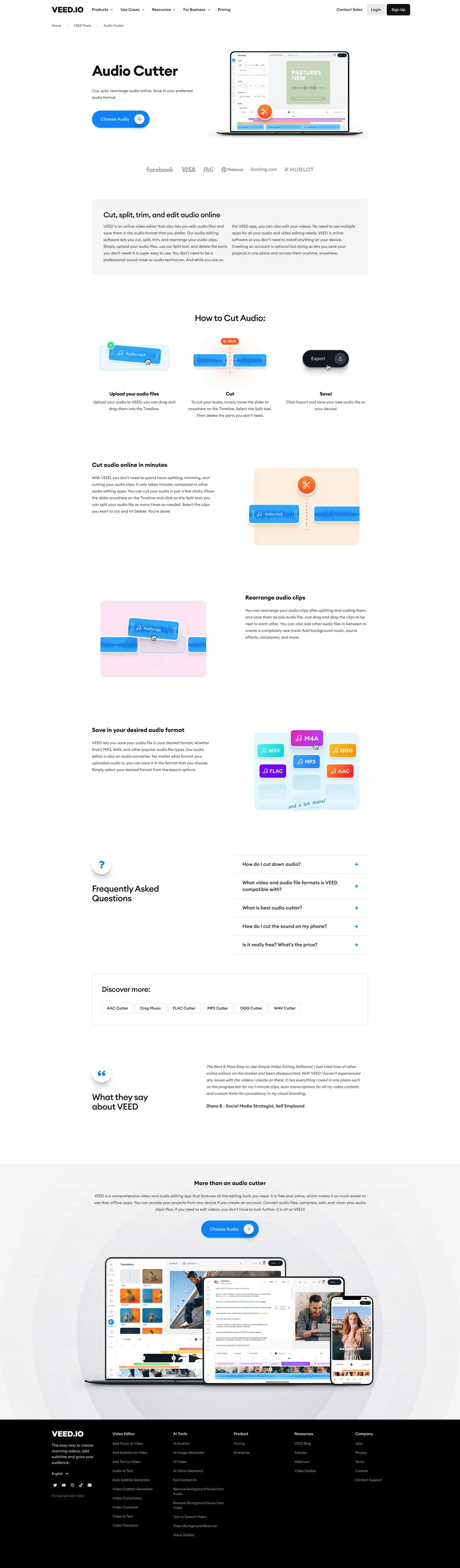 Free Audio Cutter B2B tool driving 40,900 monthly visits