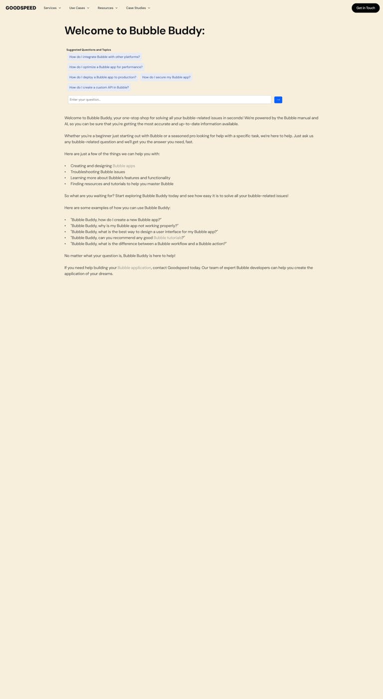 Free Bubble Buddy B2B tool driving 10 monthly visits