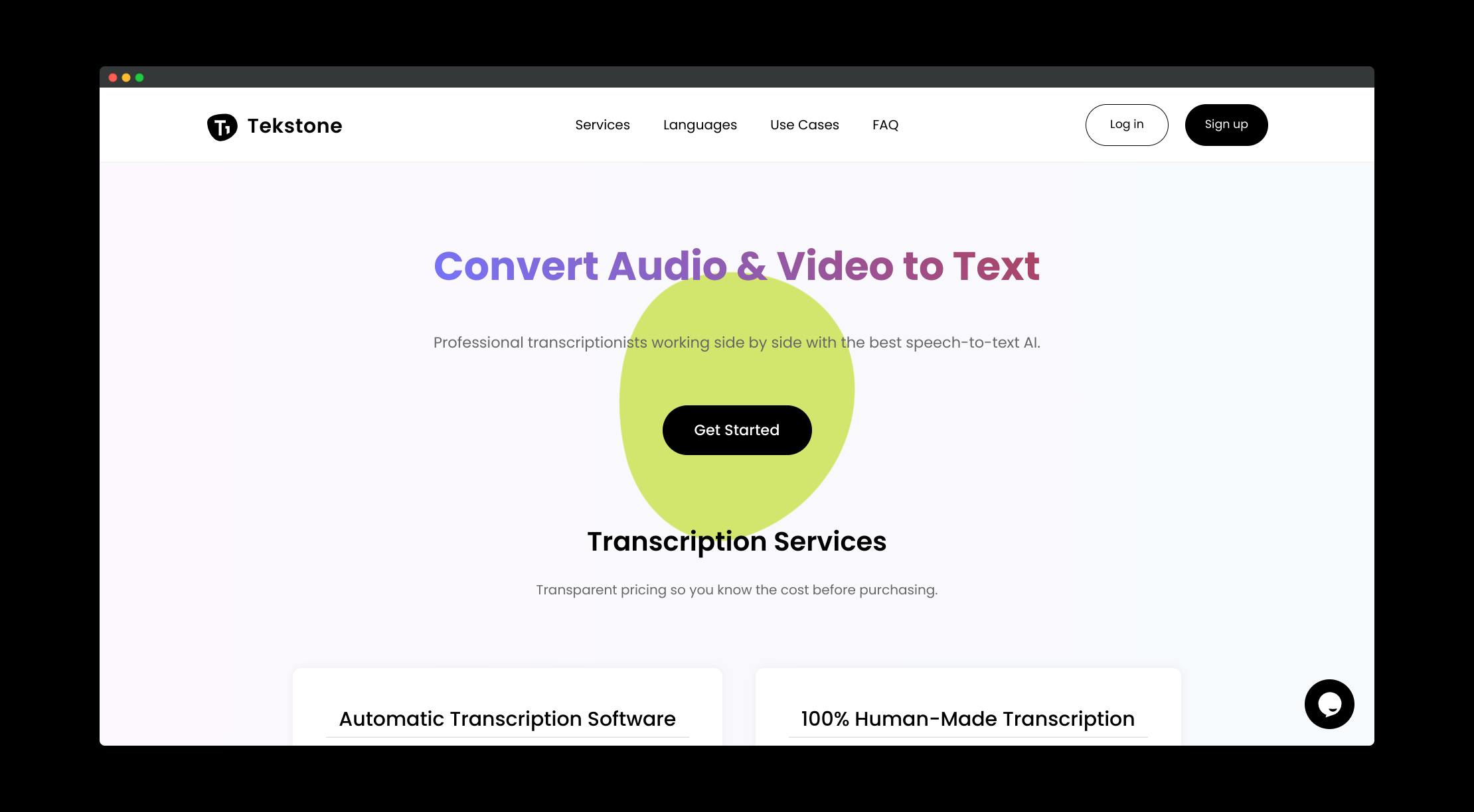 Tekstone - Speech to Text transcriptions