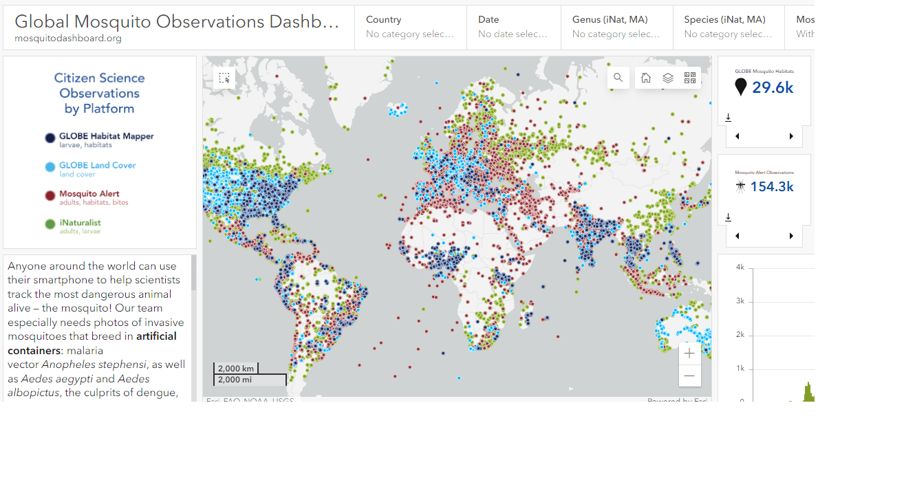 Global mosquito observations dashboard (GMOD)