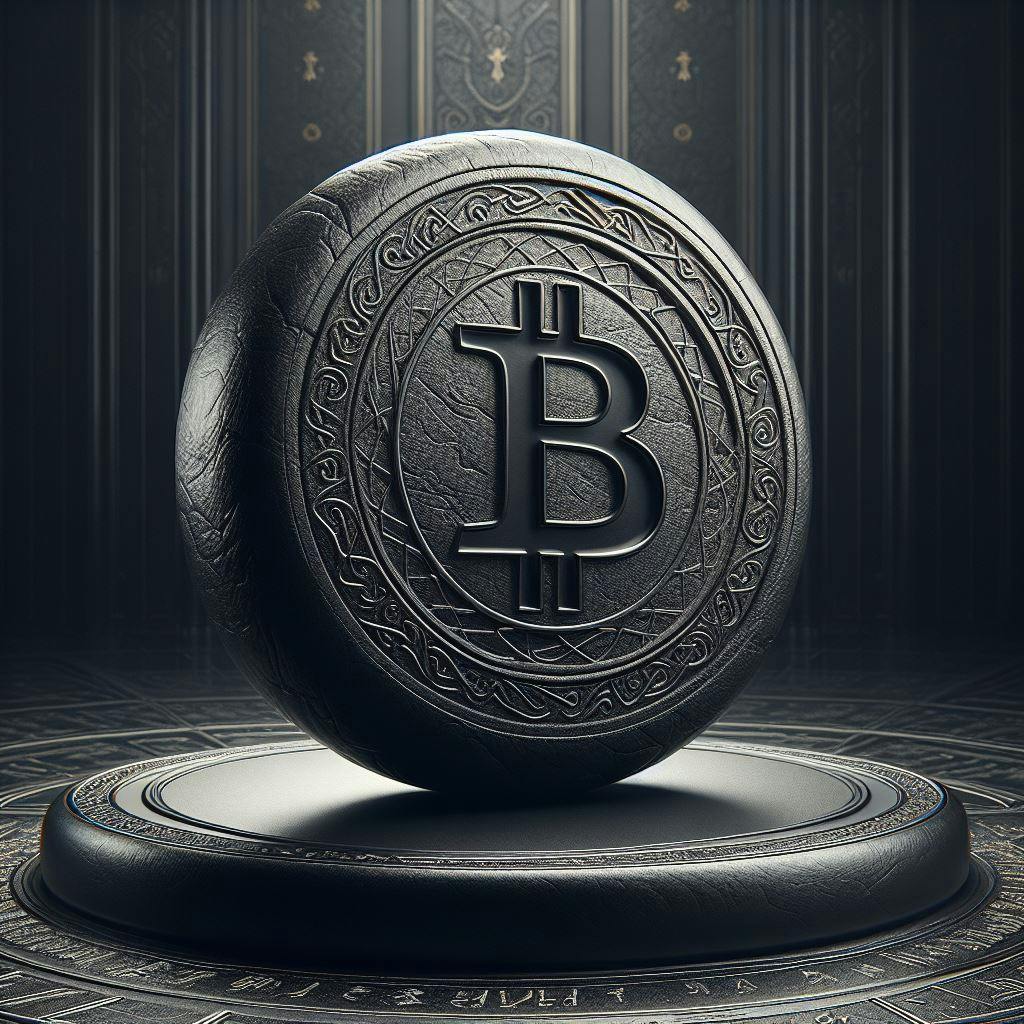 gota: Black Bitcoin Stone #06