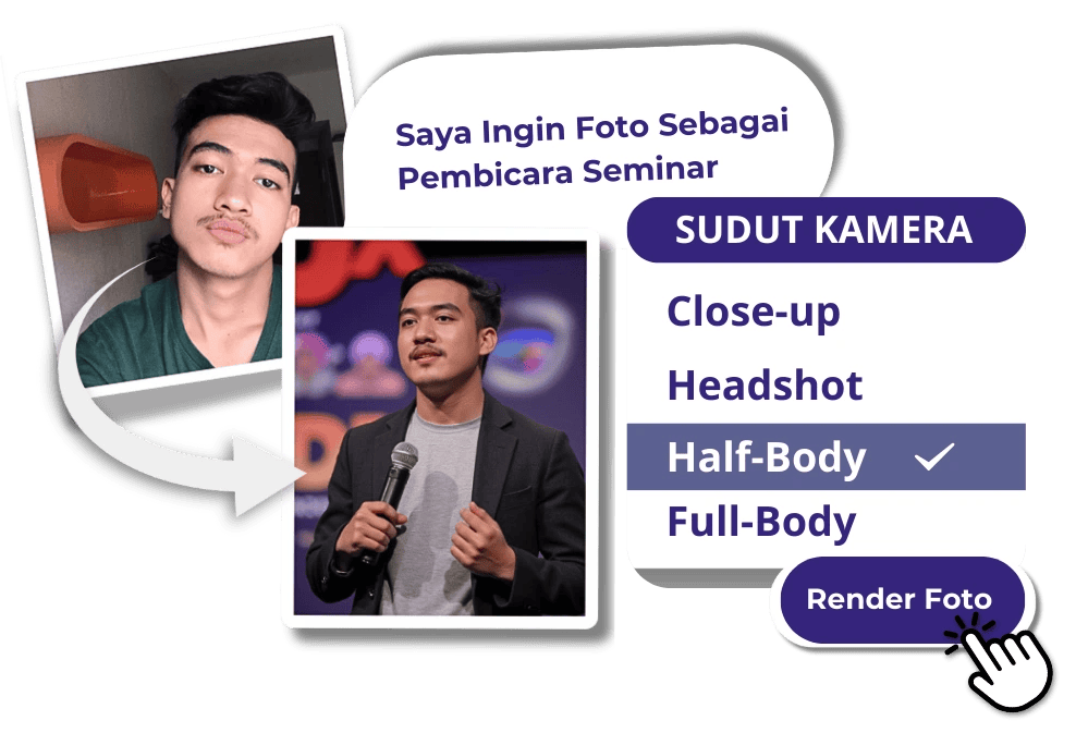 Foto Studio Sendiri dengan AI | Buat Foto Profesional di Rupa.AI Studio