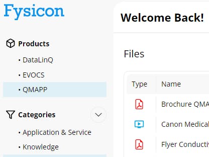 Fysicon | Product Portal