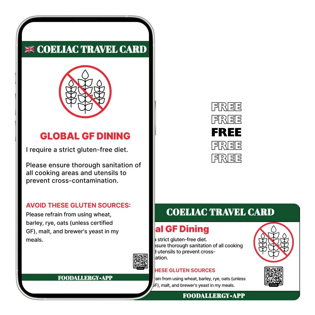 Celiac Cards – Customize, Download and Print