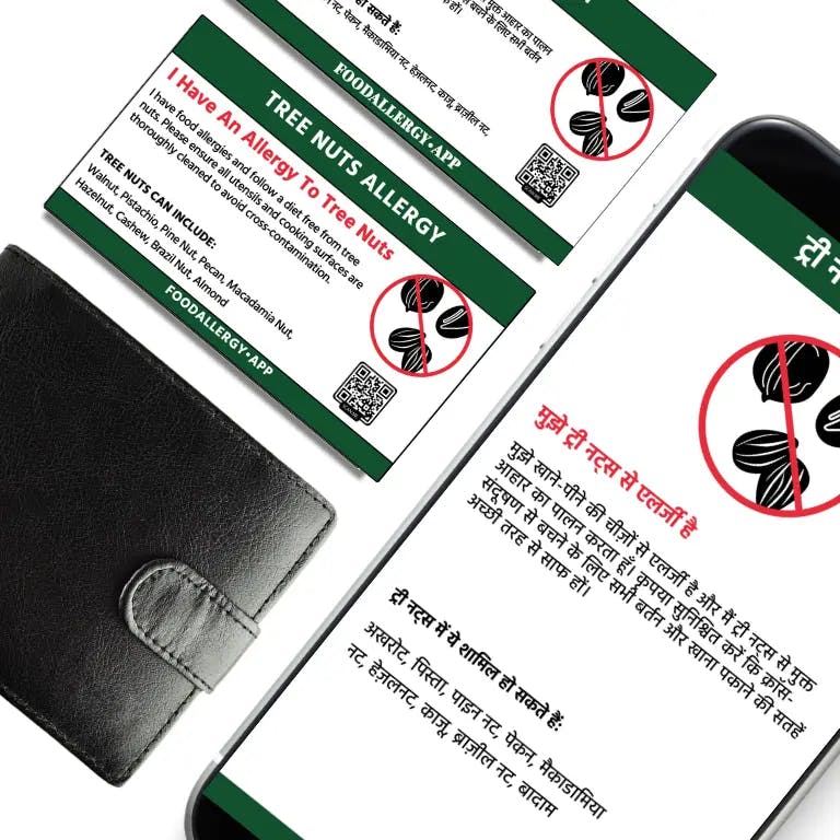 Food Allergy Cards for Travel - Customize, Download or Print