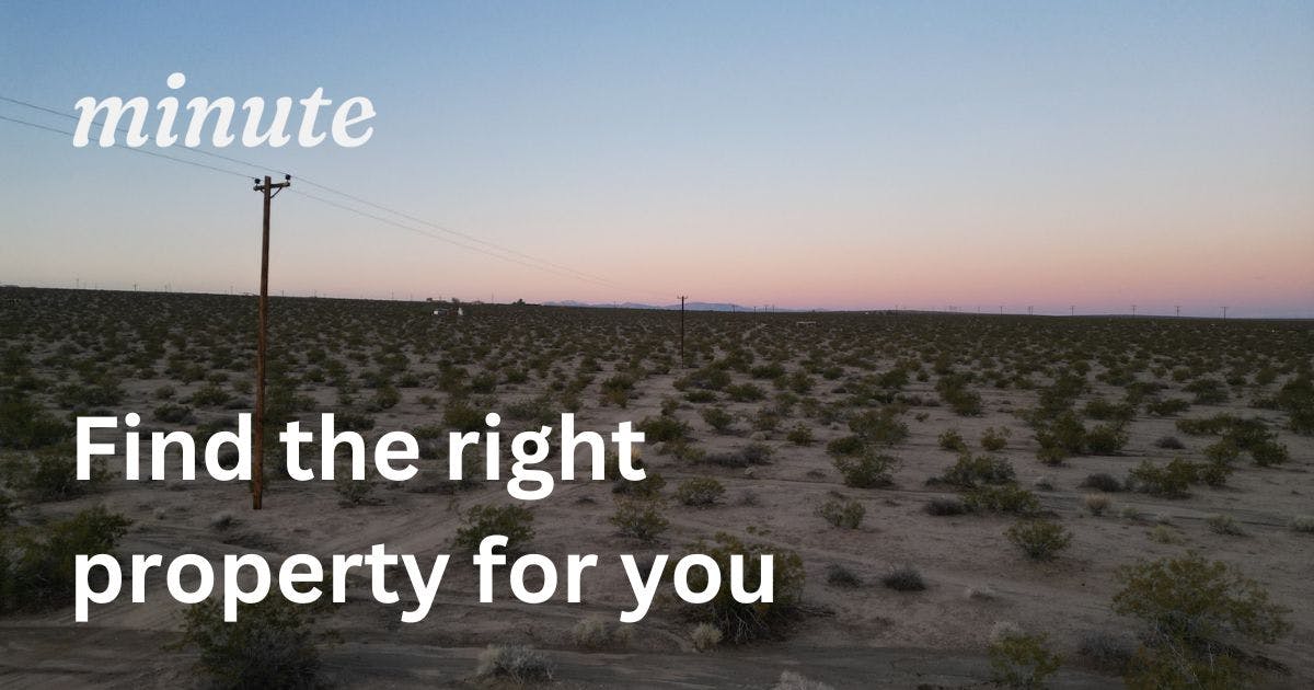 Minute Land — Find land for sale