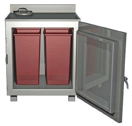 Standard Waste Cabinet | Pacific-Tec