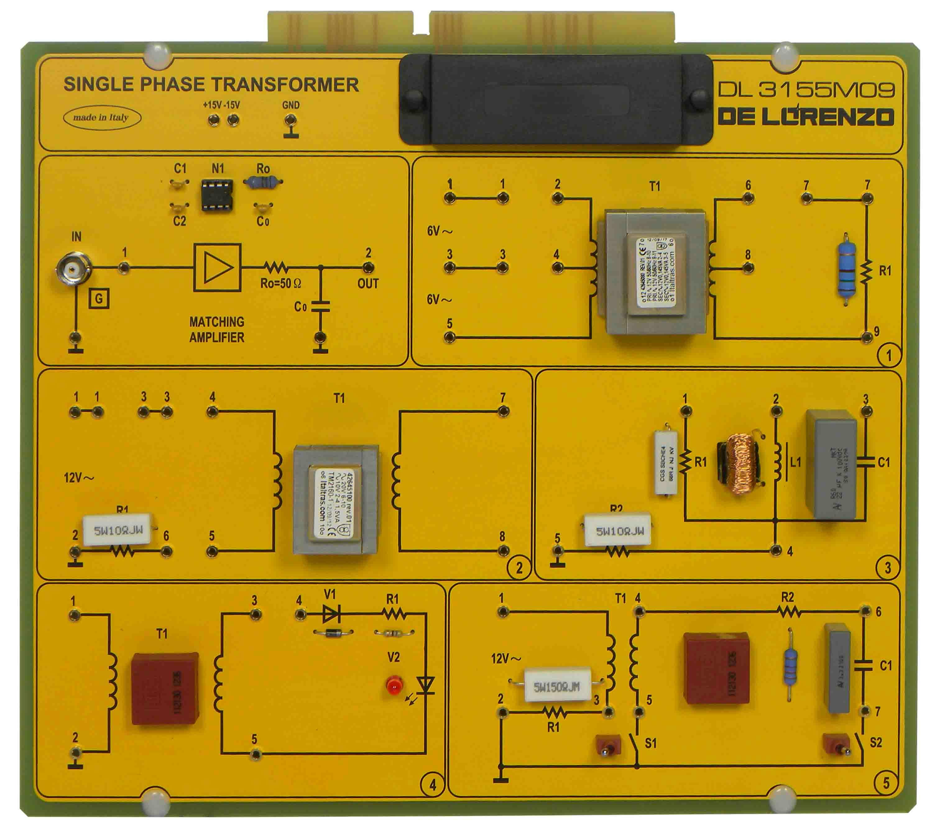 Single Phase Transformer Dl 3155m09 De Lorenzo
