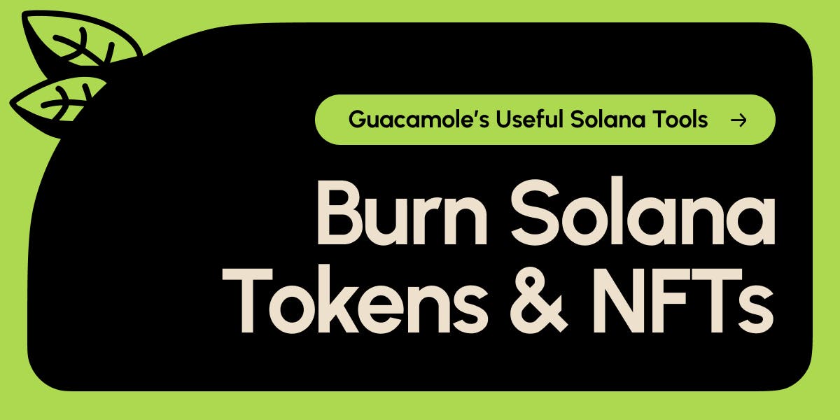 Solana Token & NFT Burner | Securely Reduce Supply and Clean Your Wallet