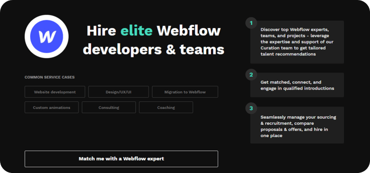 Hire Webflow developers I Codemap Hire Webflow developers I Codemap