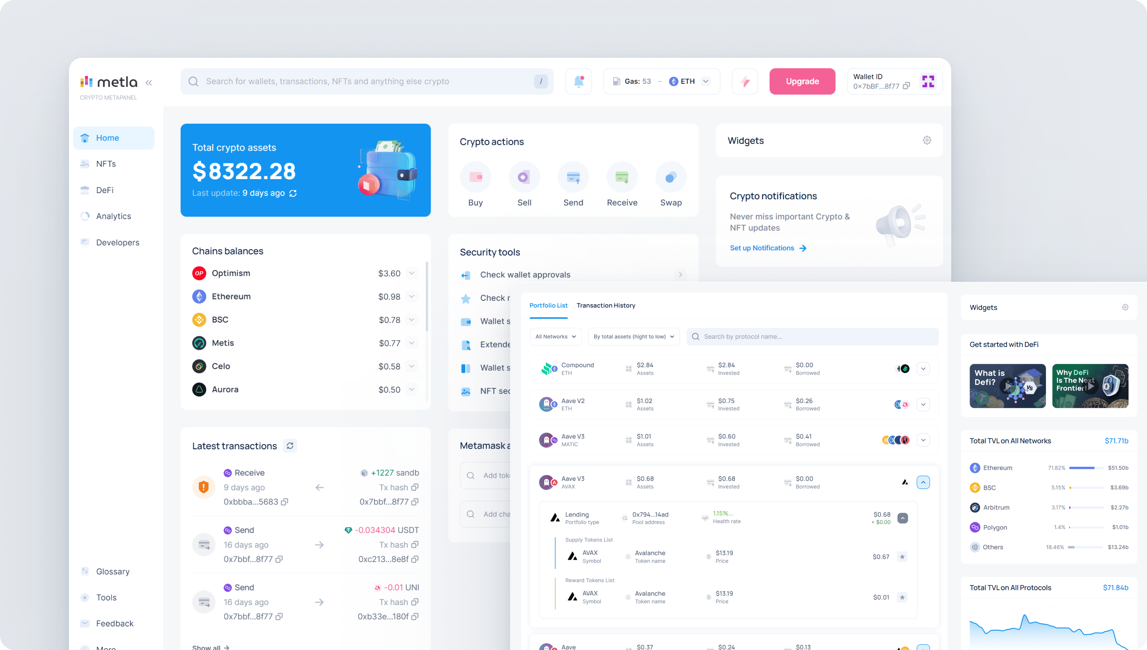 Metla (Crypto App) | Built on Bubble.io by Zeroqode