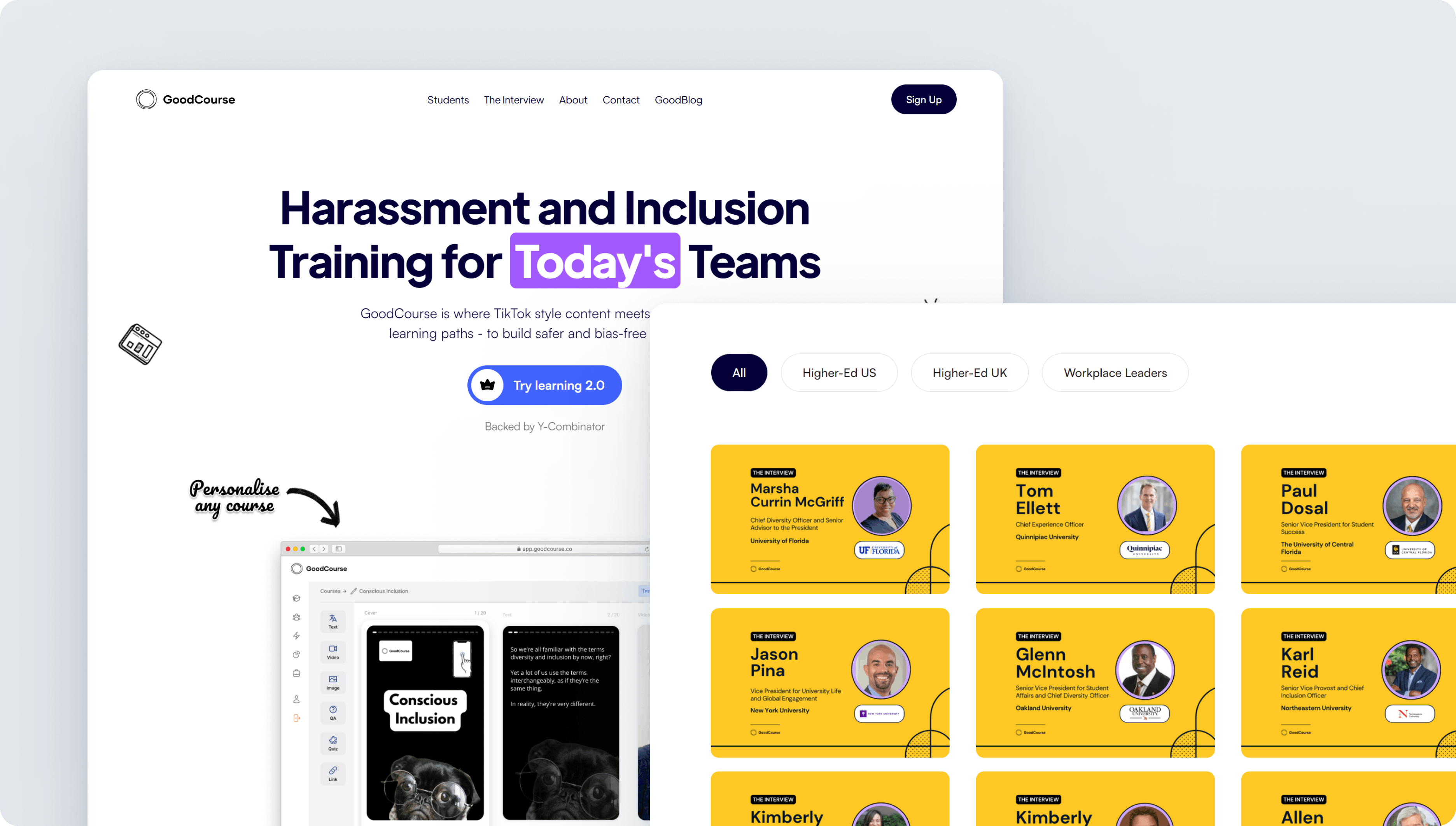 GoodCourse (e-learning Platform) | Built on Bubble.io by Zeroqode