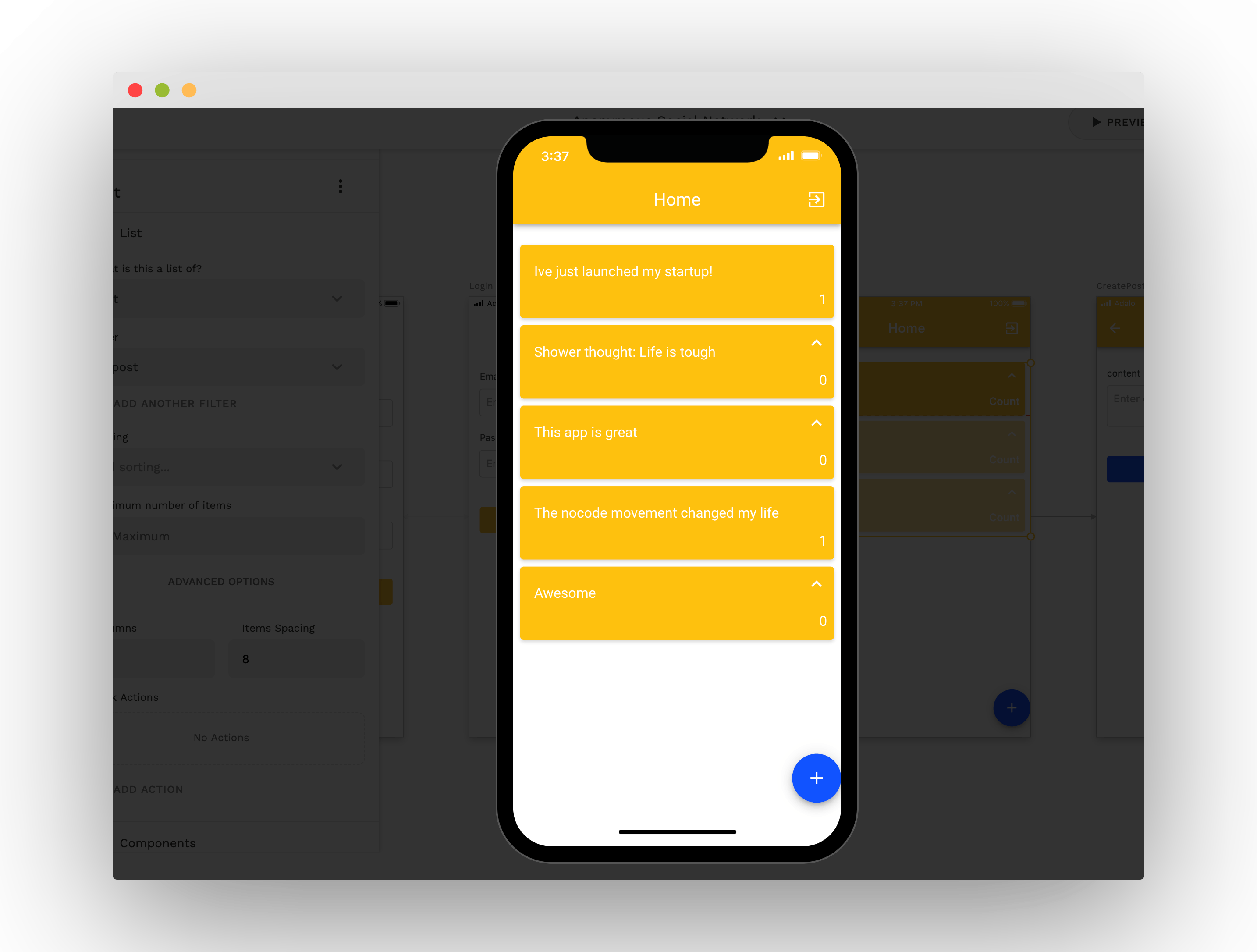 Anonymous Social Network App