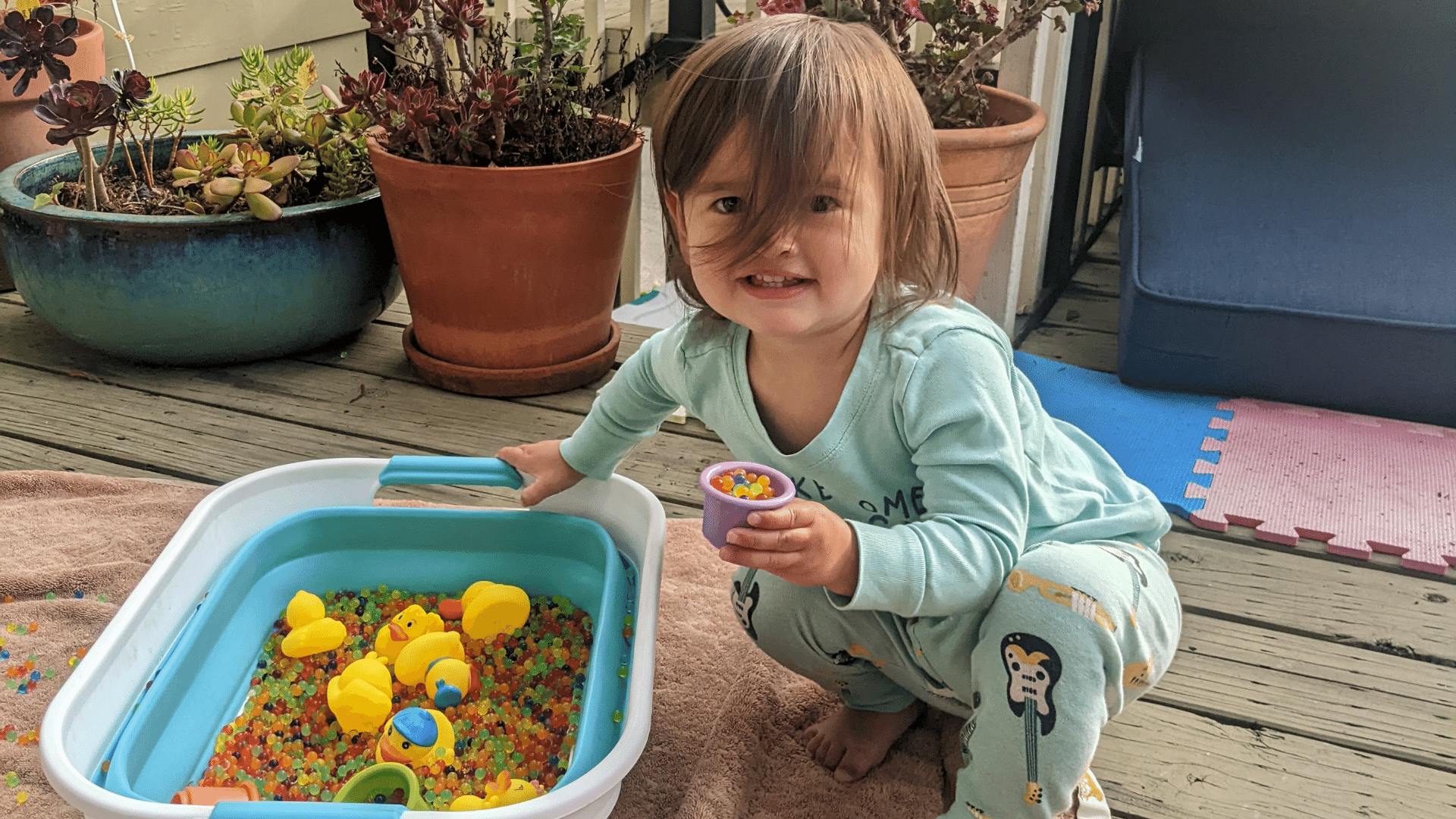 Simple Sensory Play for Toddlers