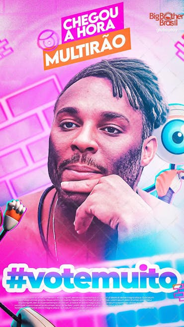 Flyer Hoje Tem Bbb 24 Story - PSD [download] 20477 | Criativo Dahora