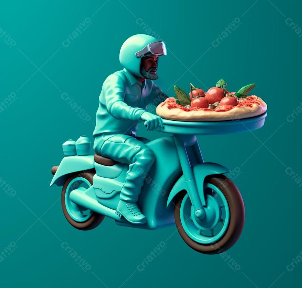 Imagem de entregador com moto delivery - [download] 9799 | Criativo Dahora