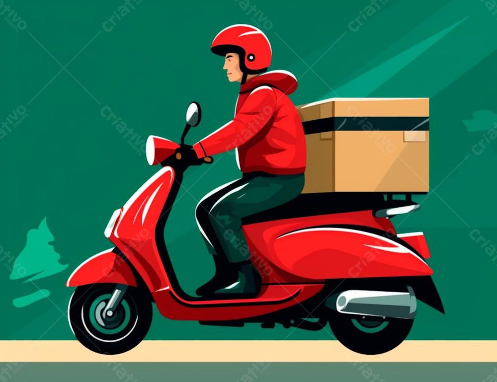 Imagem De Entregador Com Moto Delivery (46) | Fotos IA Premium [download]
