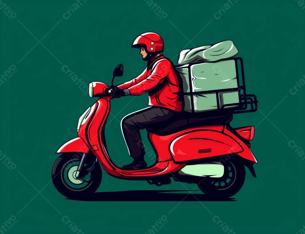 Imagem de entregador com moto delivery - [download] 9810 | Criativo Dahora