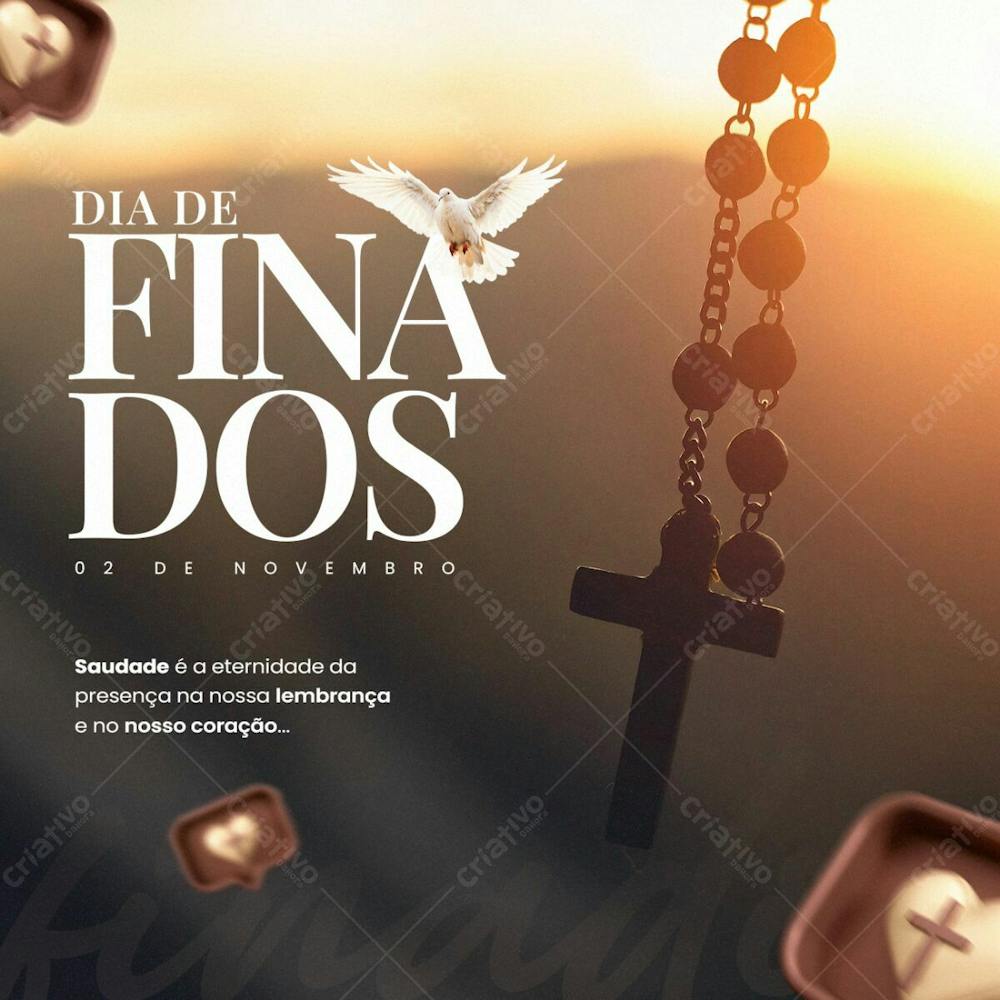 Post para Dia de Finados PSD Editável | PSD Premium [download]