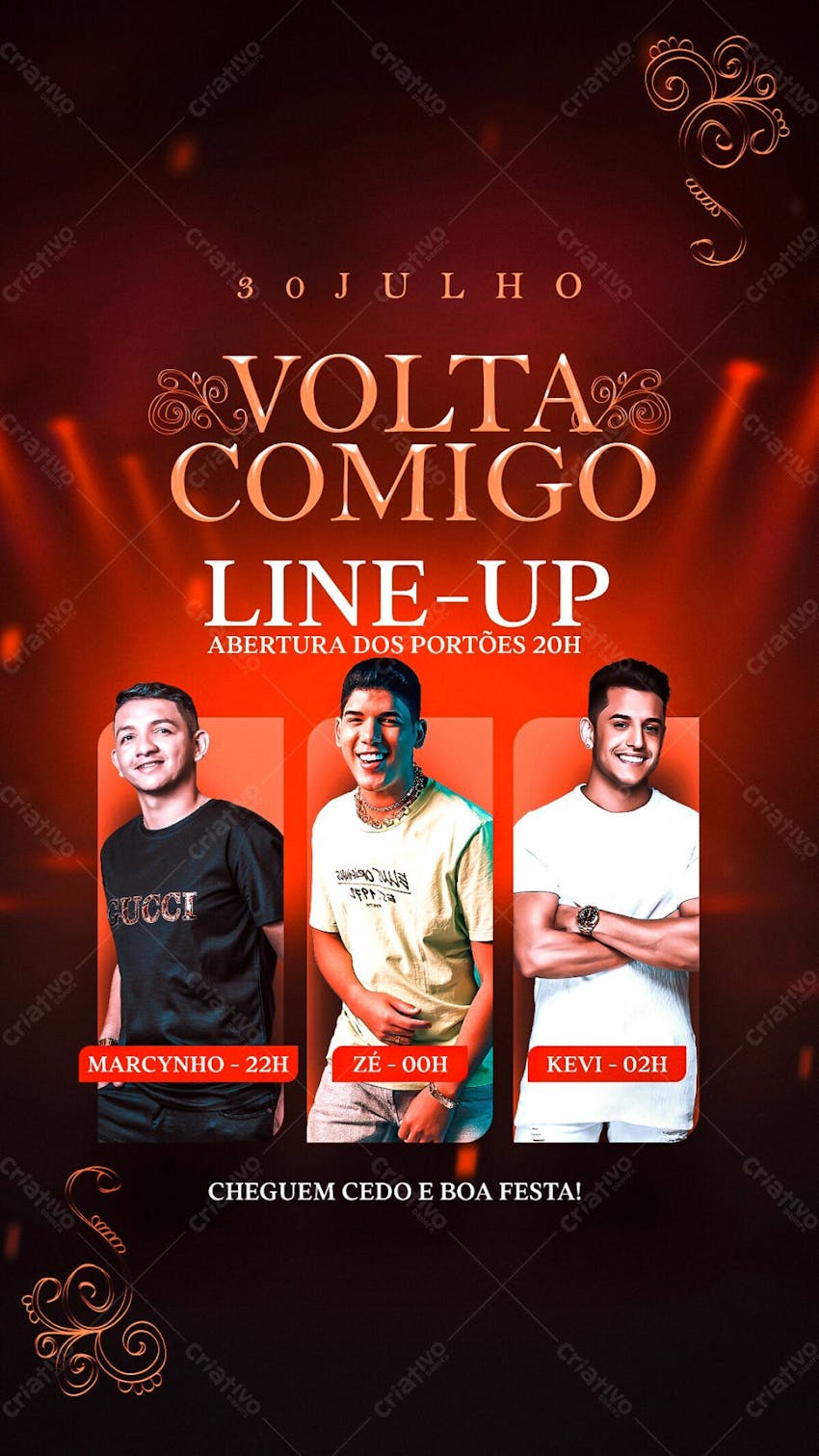 20 flyer line up evento volta comigo piseiro marcynho zé vaqueiro ...
