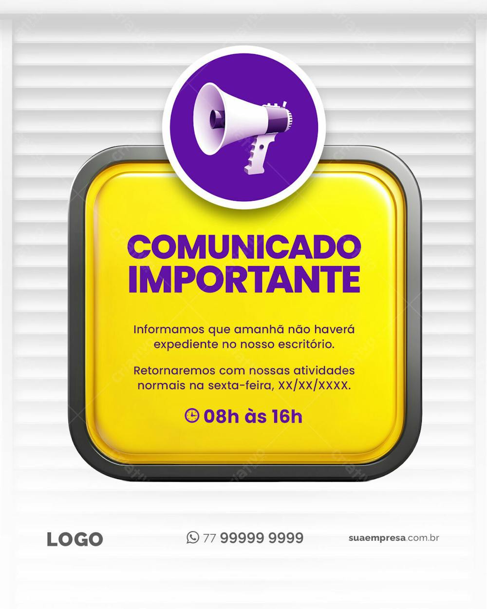 Comunicado Importante PSD Editável | PSD Premium [download]
