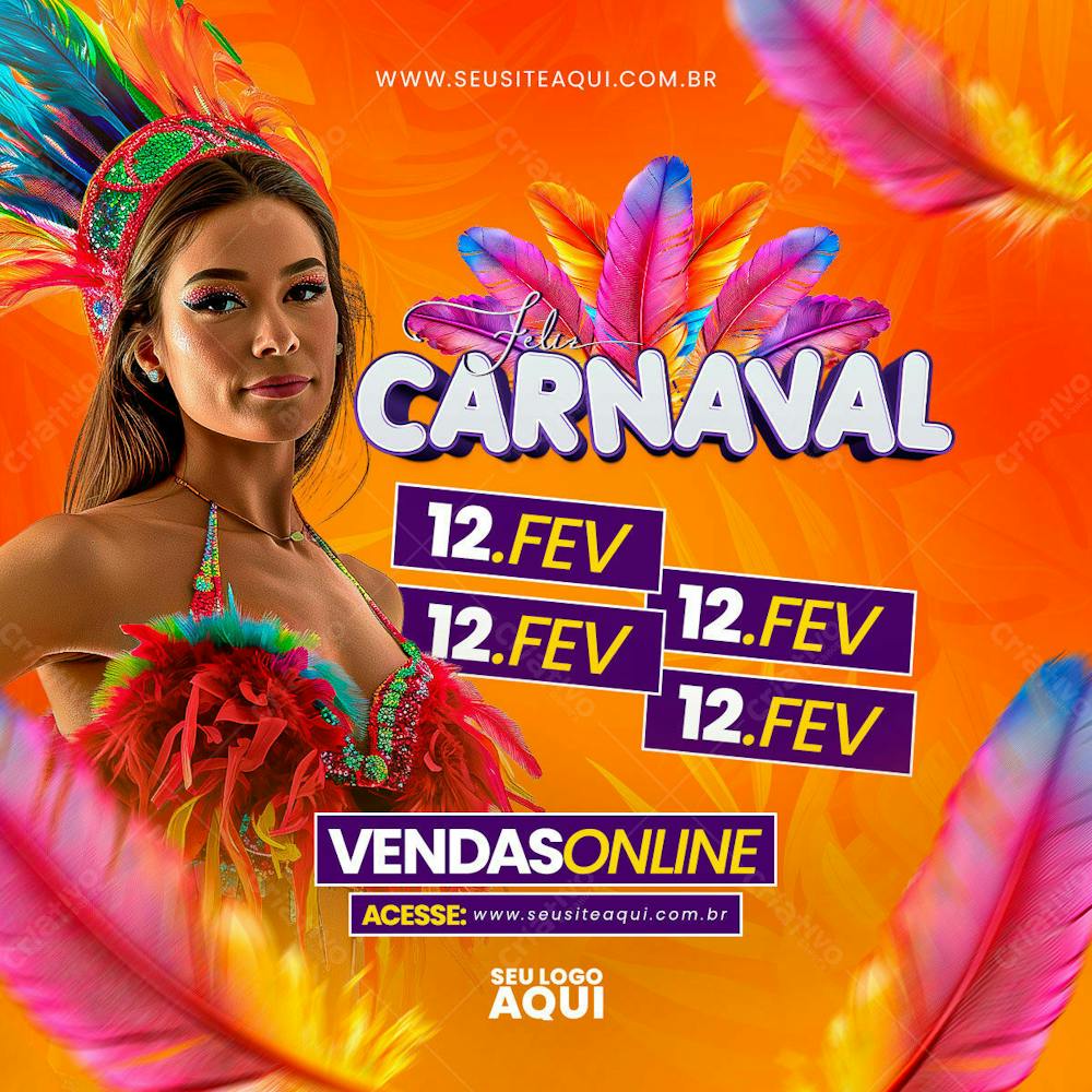 Flyer Carnaval PSD Editável | PSD Premium [download]