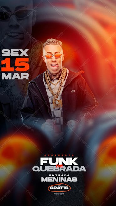 Flyer Mc Dena Funk Brabo Feed - [download] 14670 | Criativo Dahora