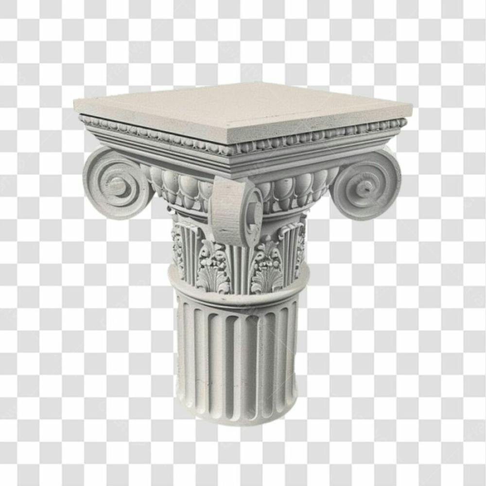 Coluna Grega Png Coluna Grega Branca Capitel Coríntio Trabalhada 60