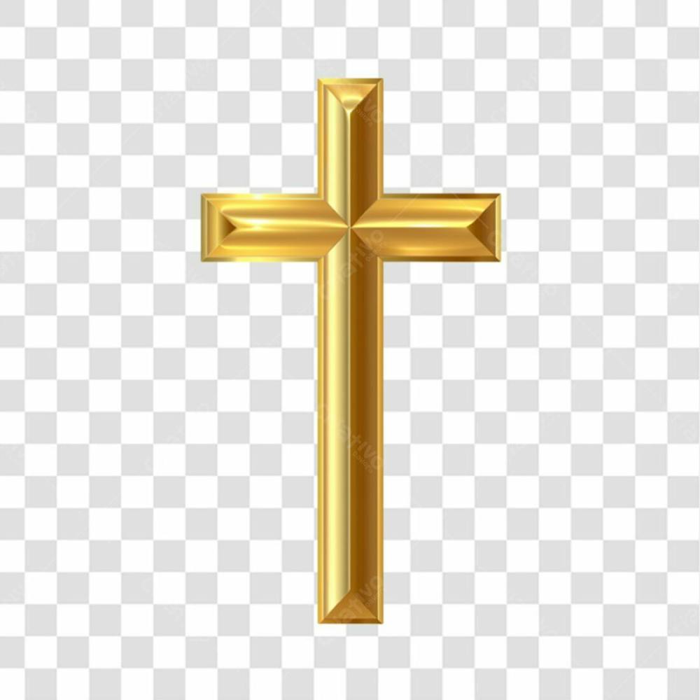 Icone Cristão Cruz Dourada PNG com fundo transparente | PNG Grátis ...