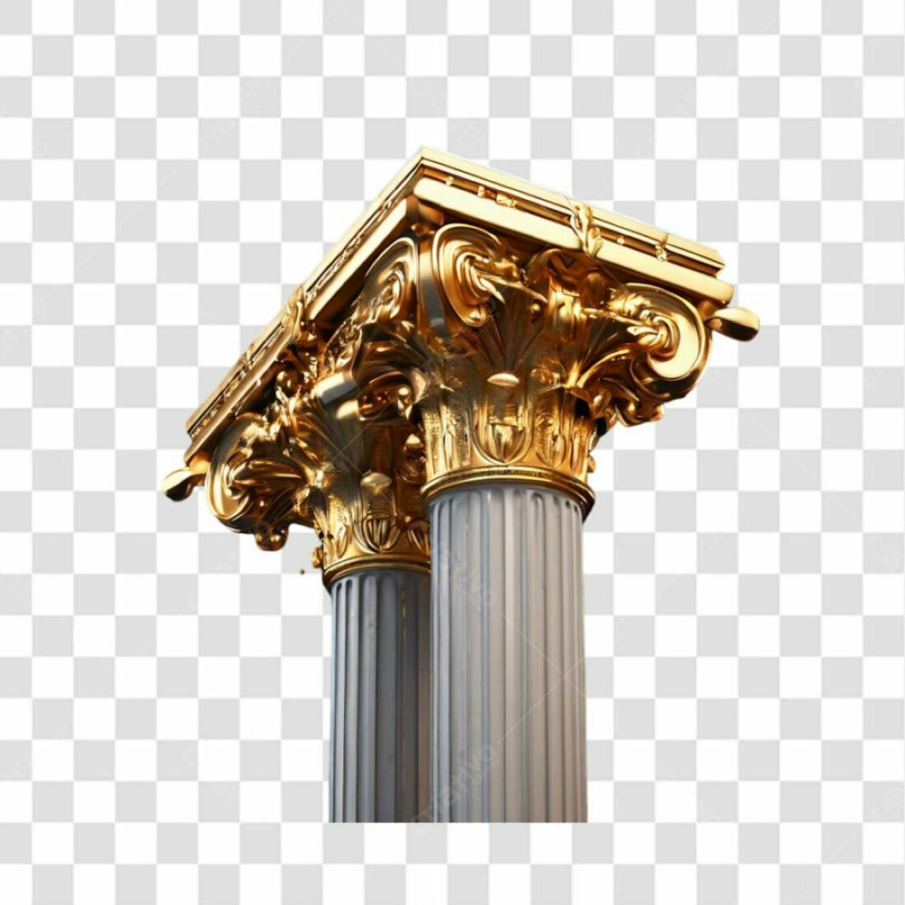 Icone Colunas Gregas Douradas PNG com fundo transparente | PNG Grátis ...