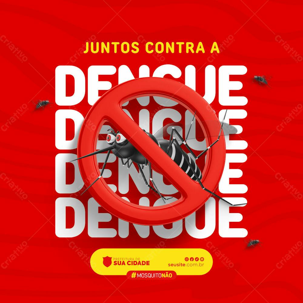 Flyer Contra Dengue PSD Editável | PSD Premium [download]