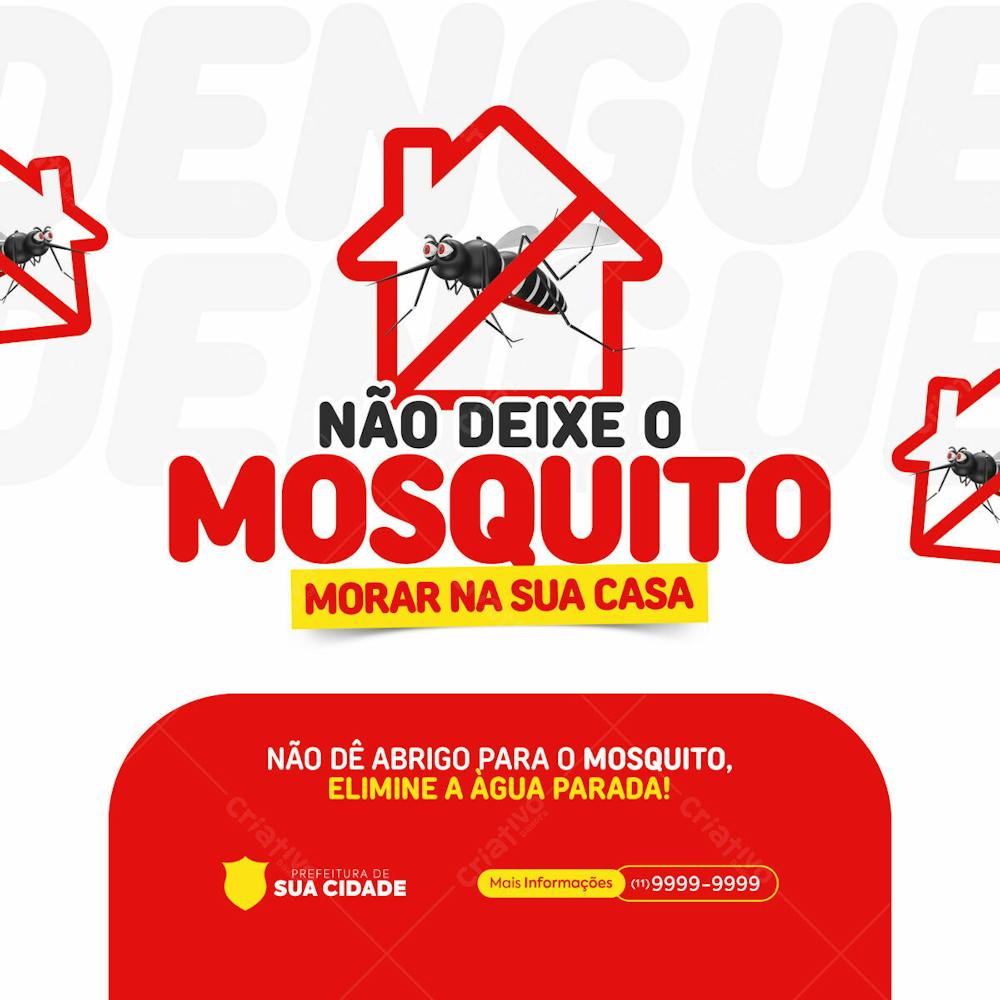 Flyer Combate à Dengue PSD Editável | PSD Premium [download]