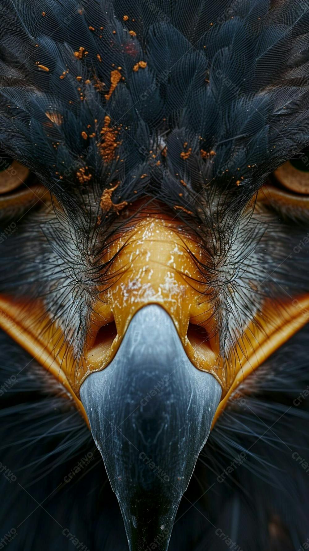 Eagle Close-up Yellow Beak Dark Feathers | Fotos IA Premium [download]