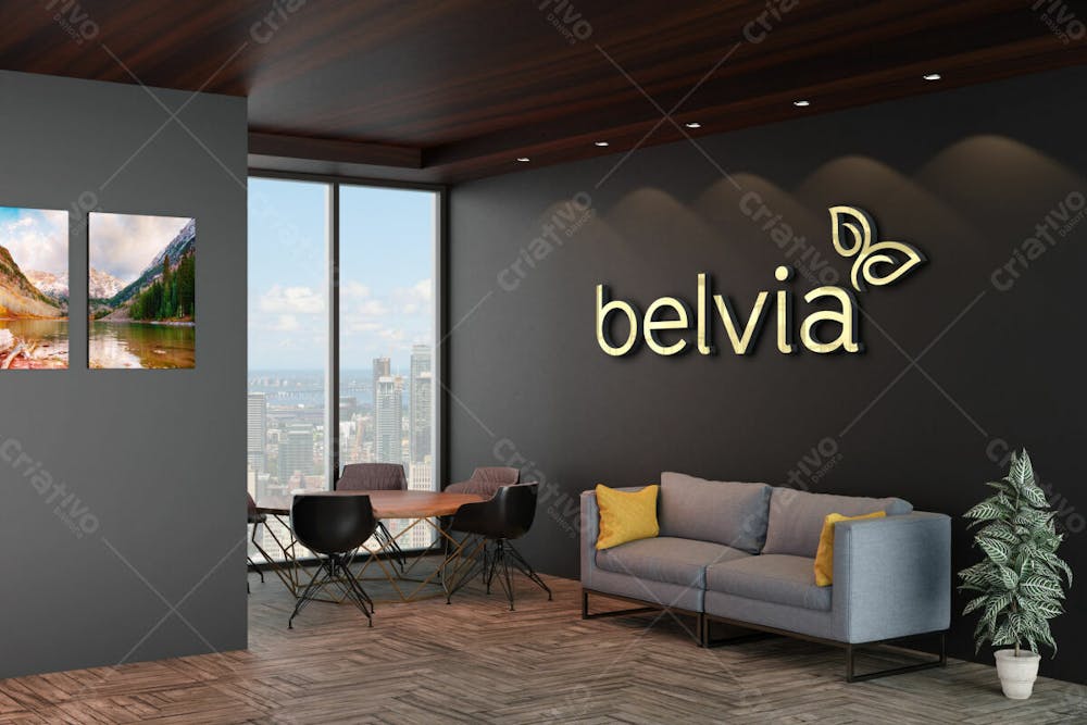 Mockup de Logotipo para Empresa PSD Editável | PSD Premium [download]