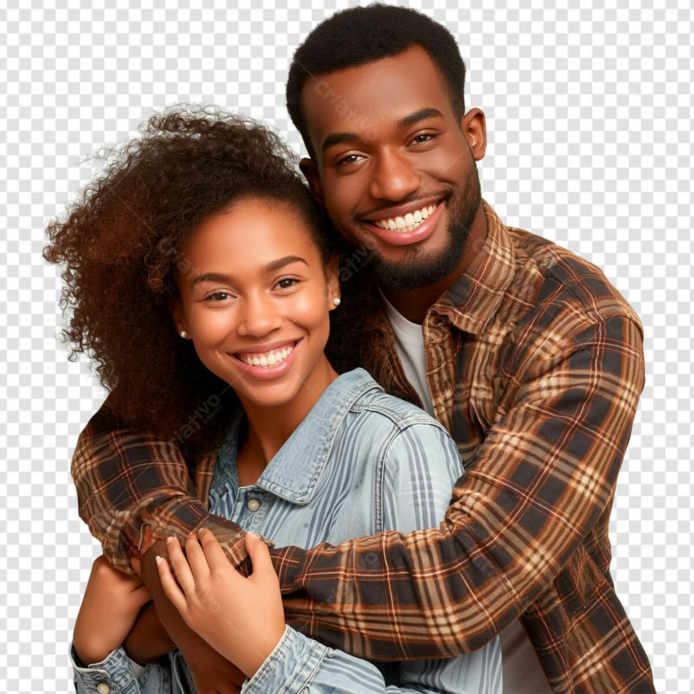 Imagem de Casal Afrodescendente Abraçado PSD Editável | PSD Premium ...