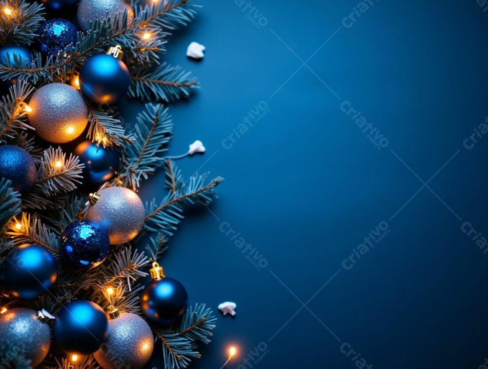 Background natal azul e dourado - [download] 104825 | Criativo Dahora