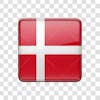 3d denmark flag icon rectangle shape red color - [download] 108007 ...