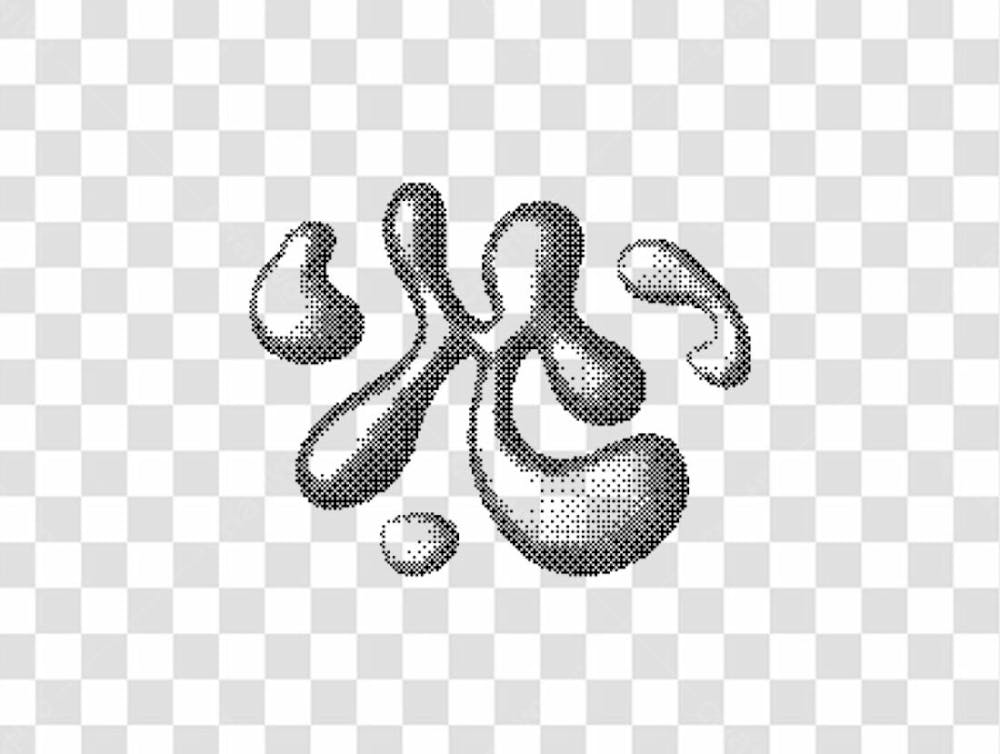 Dithering bitmap shapes png transparent background 12k - [download ...