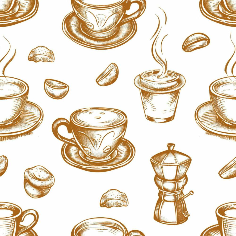 Coffee pattern high resolution design asset - [download] 125607 ...