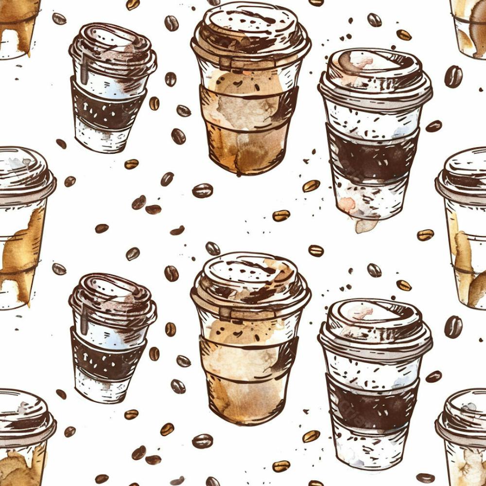 Coffee pattern high resolution design asset - [download] 125782 ...