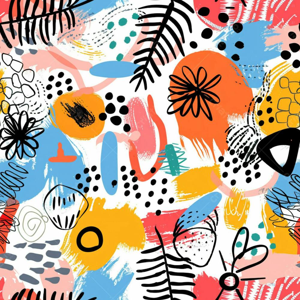 Doodles Pattern High Resolution Design Asset | Texturas Grátis [download]