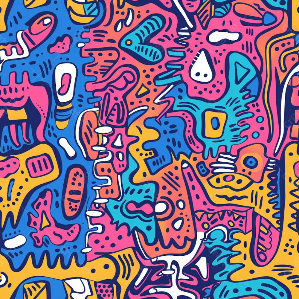 Doodles Pattern High Resolution Design Asset | Texturas Grátis [download]