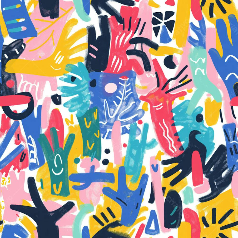 Doodles Pattern High Resolution Design Asset | Texturas Grátis [download]